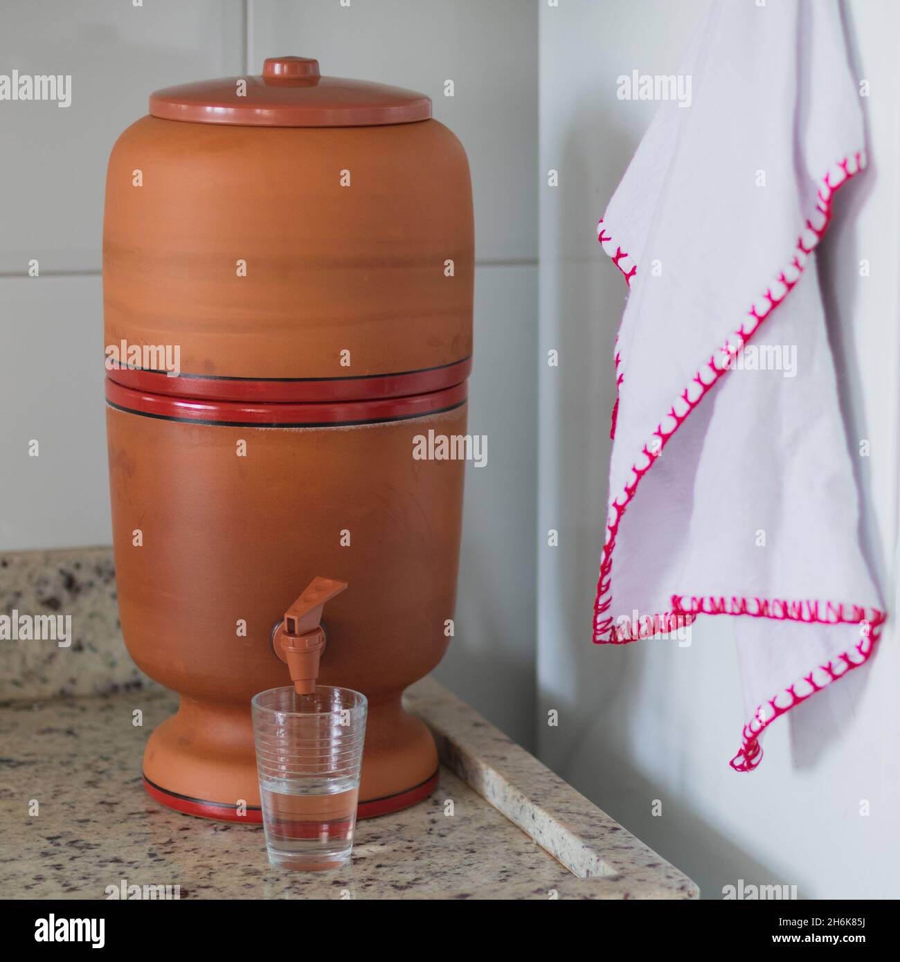 Clay filter widely used in Brazil. Brazilian culture concept image ...