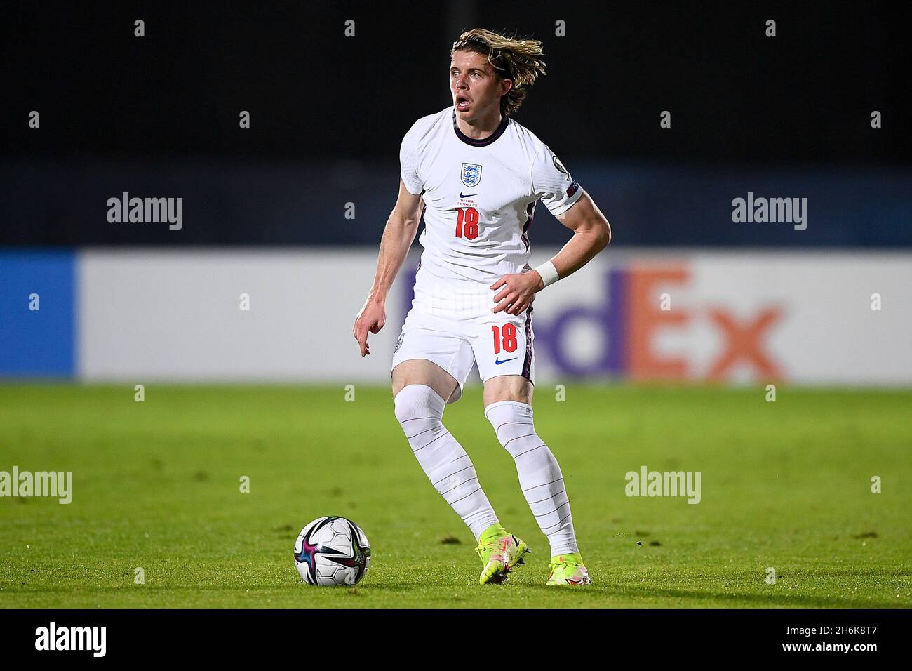 Serravalle, San Marino. 15 November 2021. Conor Gallagher of England in ...
