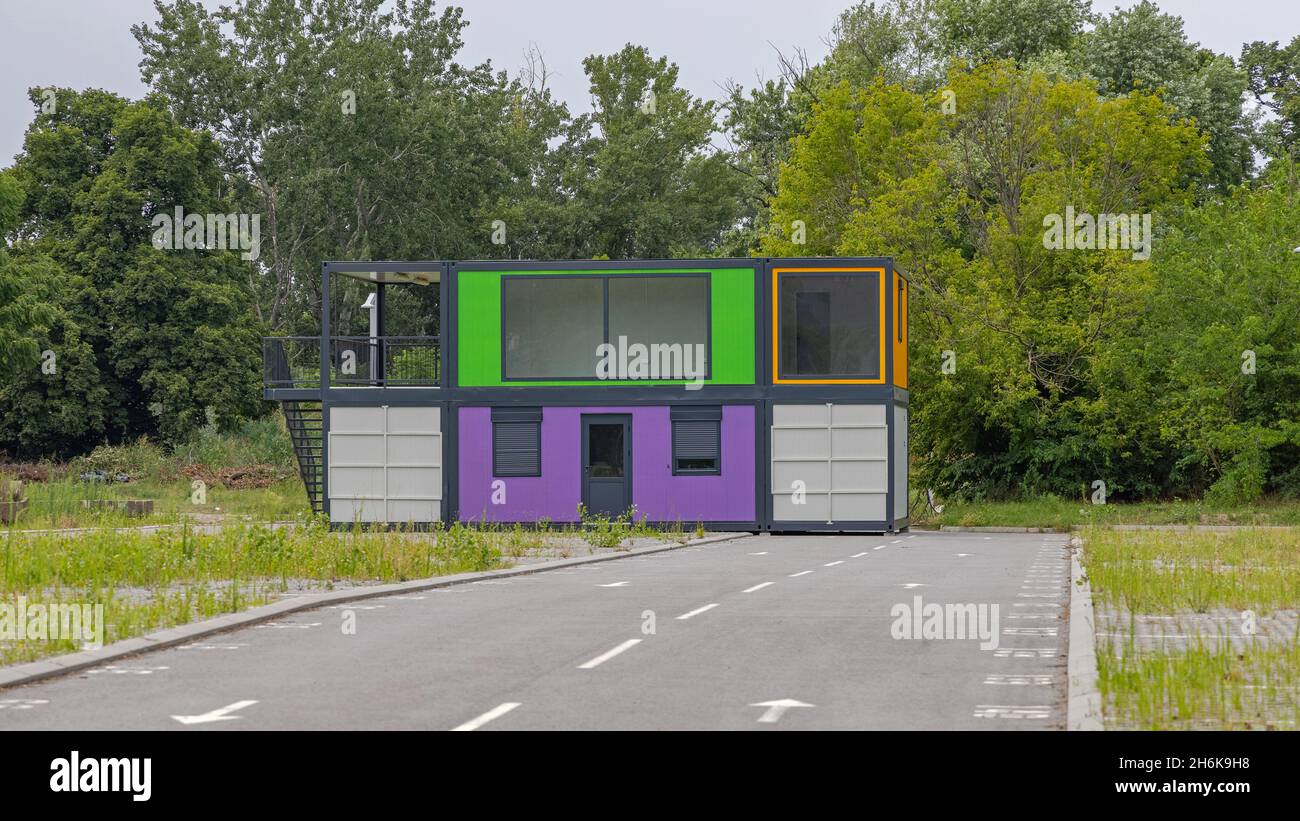 Shipping Containers Conversion Modern Living Space Stock Photo - Alamy