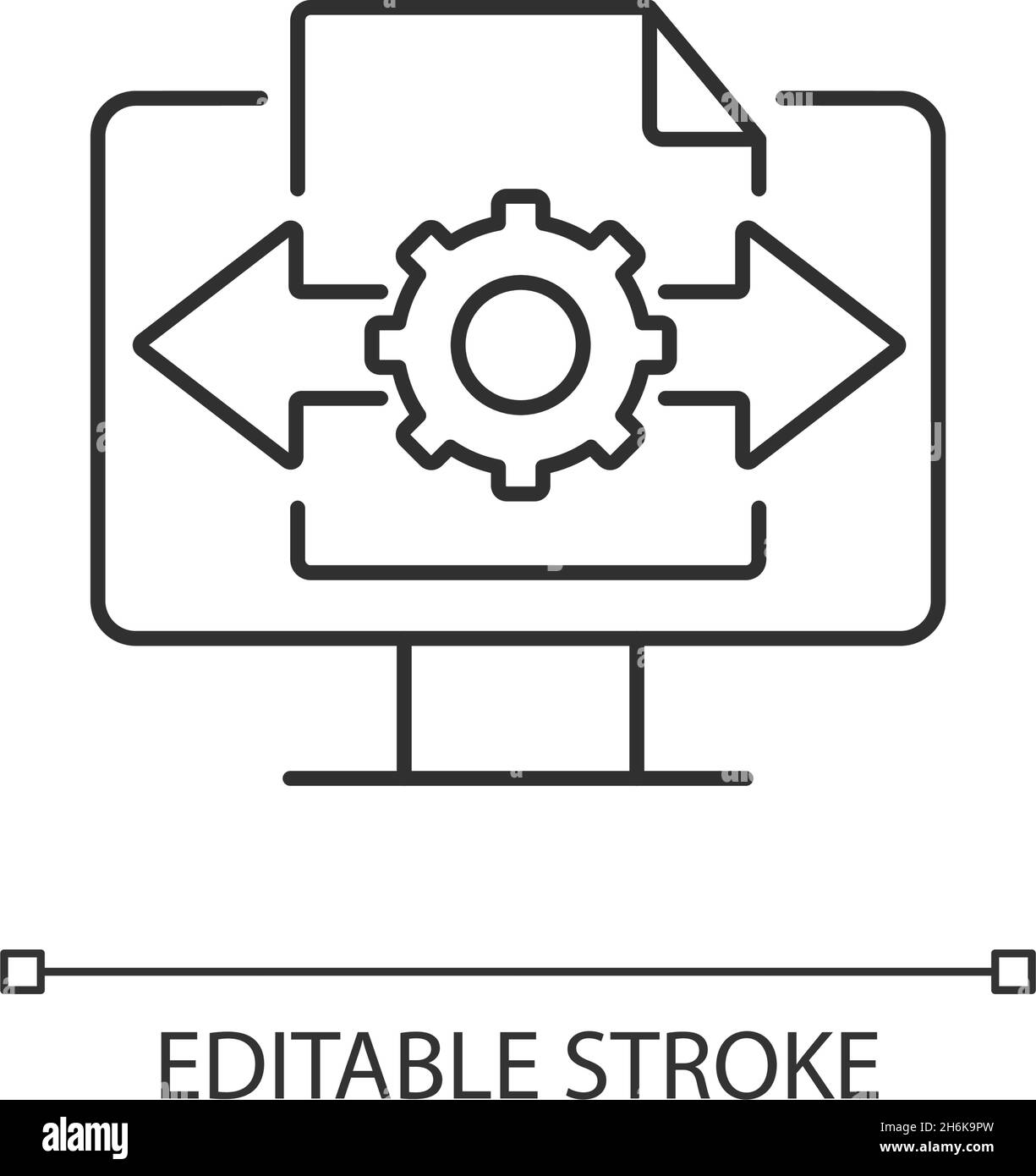 Decision making linear icon Stock Vector Image & Art - Alamy
