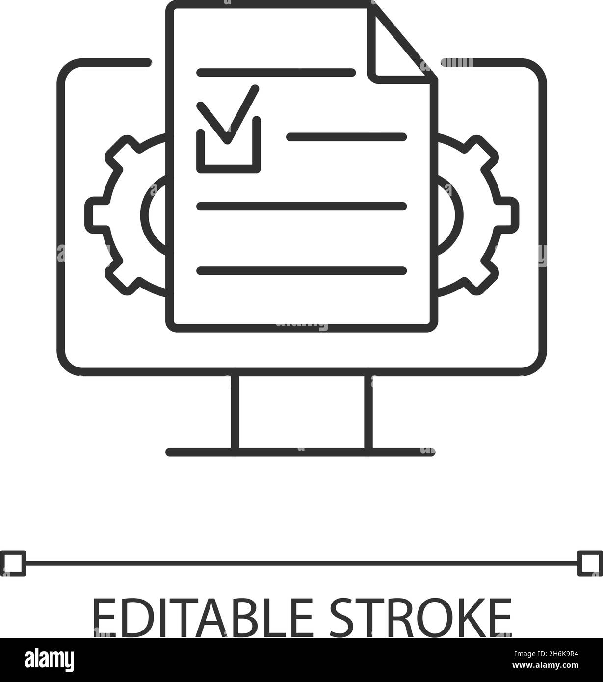 Document management linear icon Stock Vector Image & Art - Alamy Document management linear icon Stock Vector Image & Art - Alamy