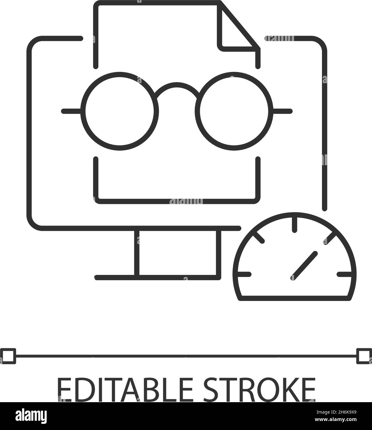 Speed reading linear icon Stock Vector Image & Art - Alamy