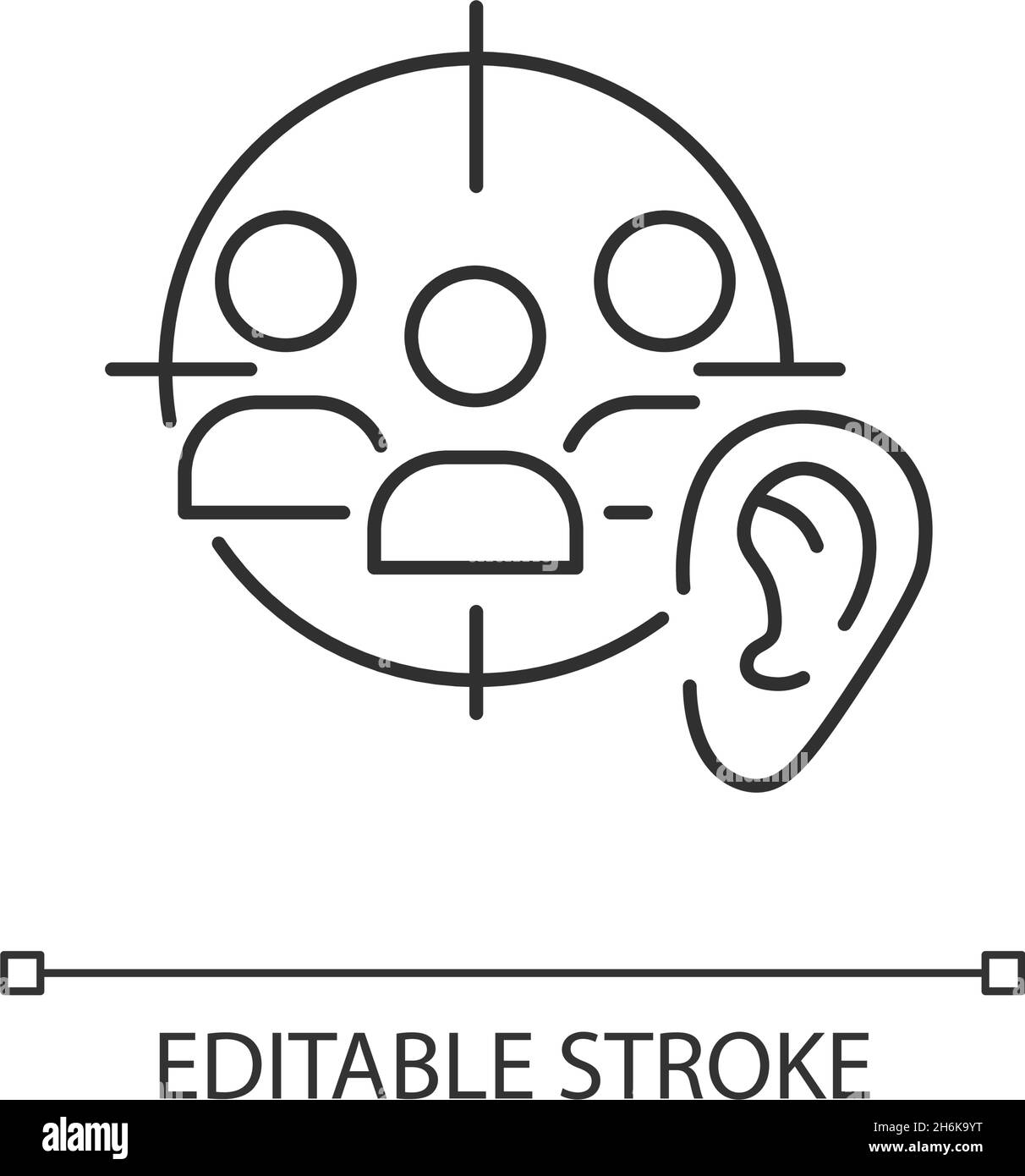 Active listening linear icon Stock Vector Image & Art - Alamy