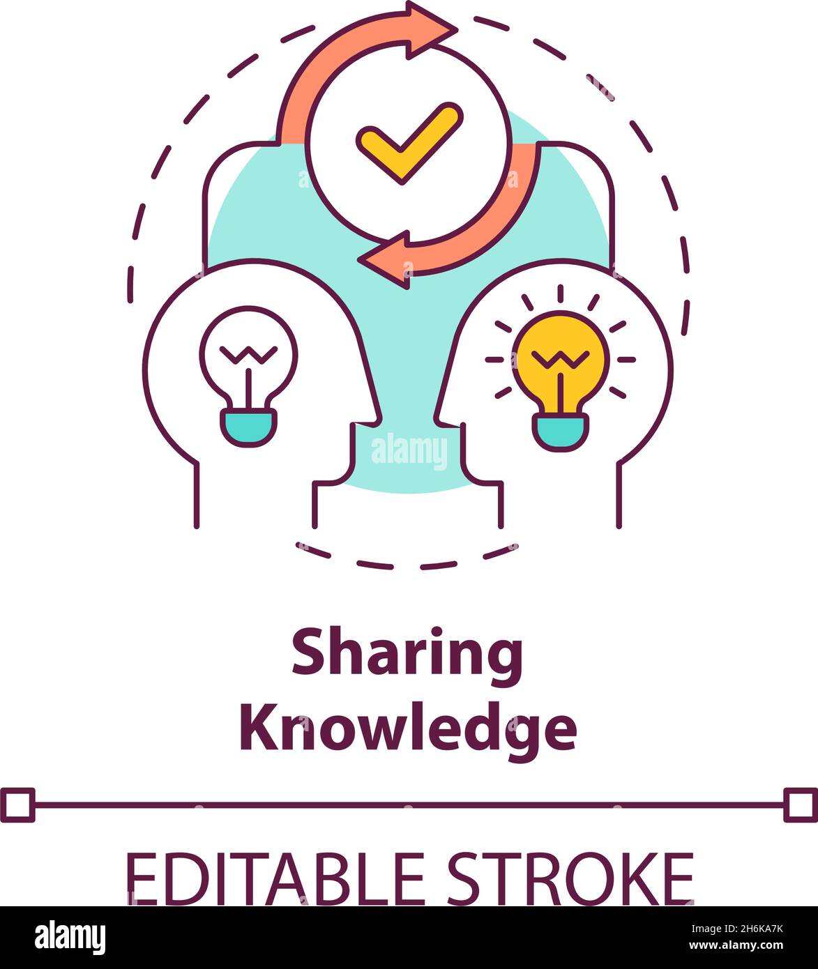 Sharing knowledge concept icon Stock Vector Image & Art - Alamy