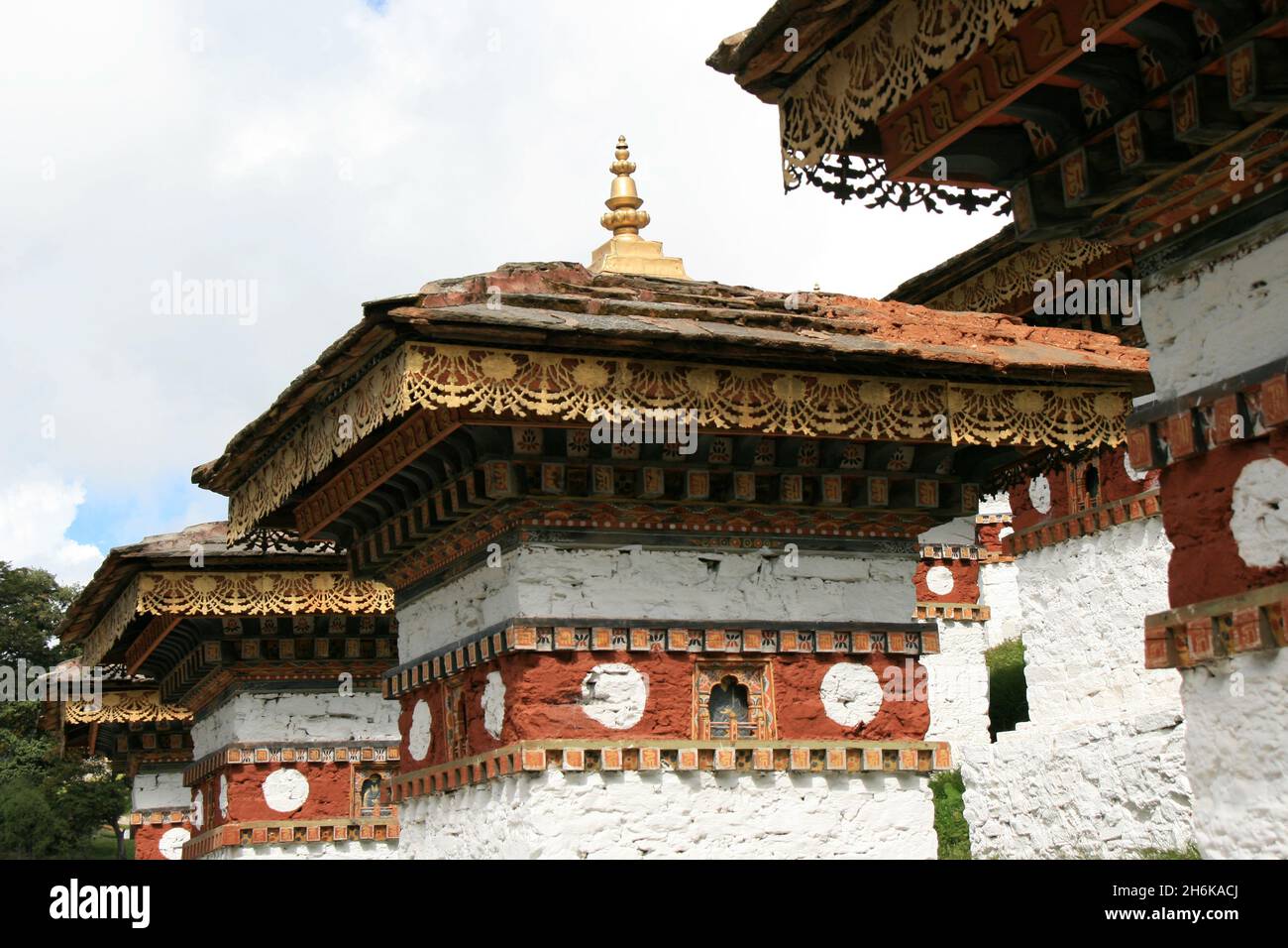 buddhist temple (druk wangyal chortens) at dochula pass in bhutan Stock ...