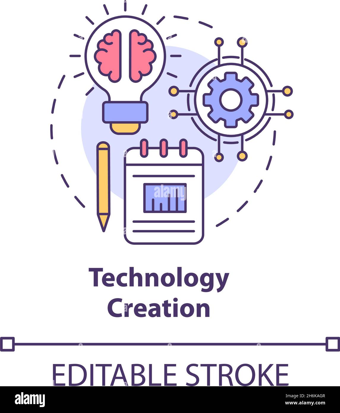 Technology creation concept icon Stock Vector Image & Art - Alamy Technology creation concept icon Stock Vector Image & Art - Alamy