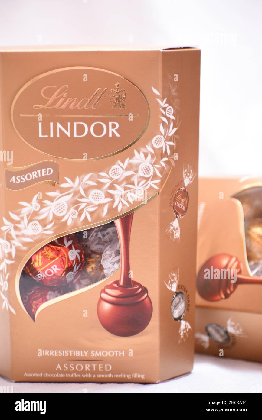 Lindor assortment chocolate box Stock Photo - Alamy