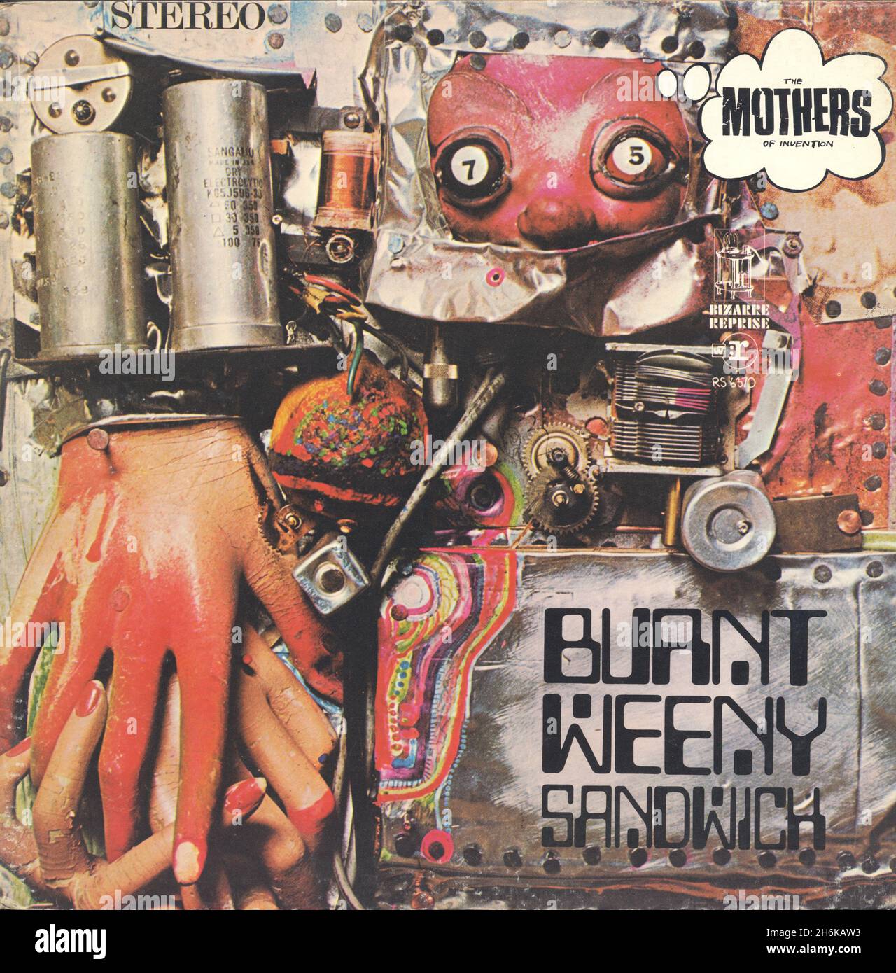 Frank Zappa studio album, Burnt Weeny Sandwich. art by US designer Cal ...