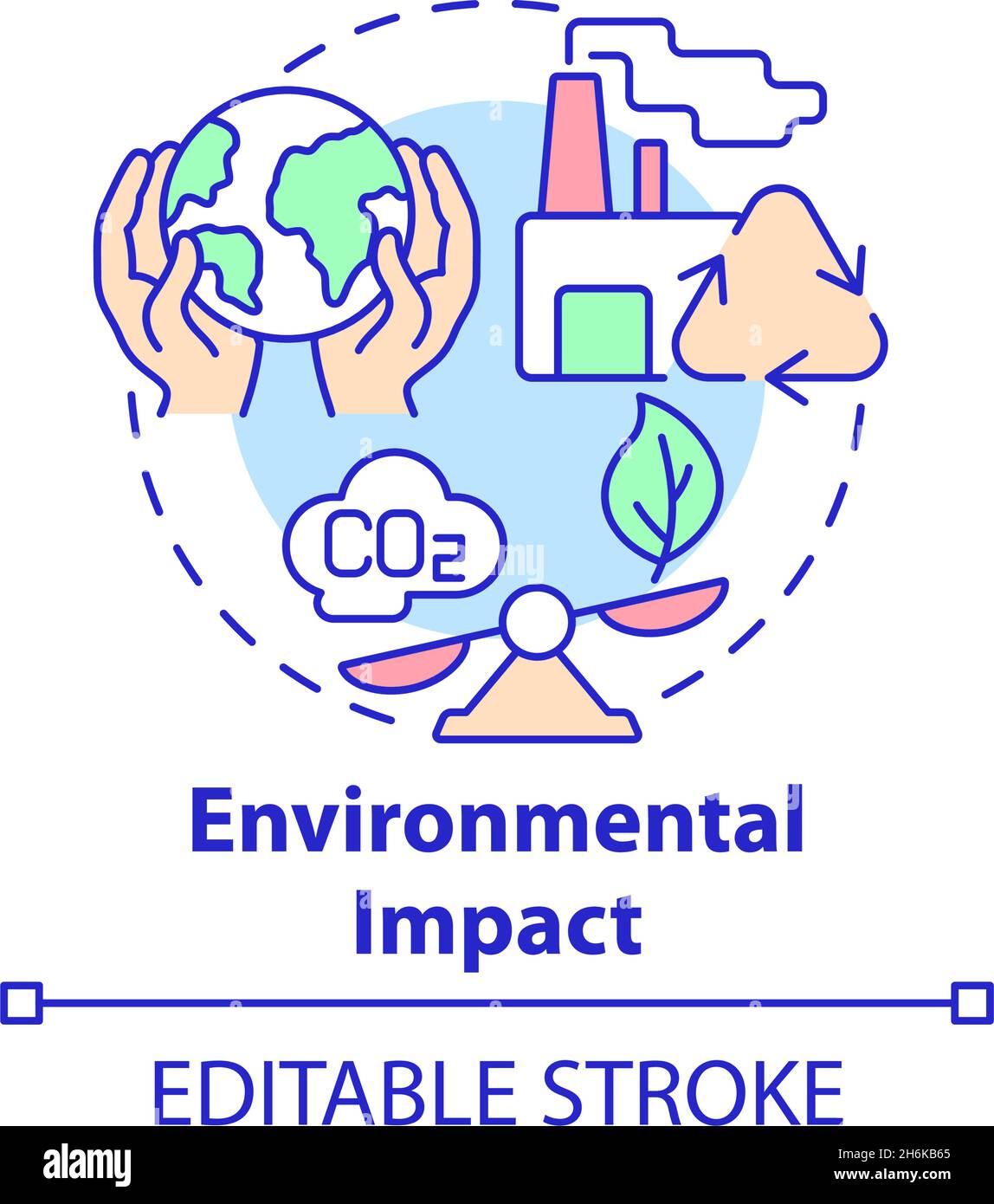 Environmental impact concept icon Stock Vector Image & Art - Alamy