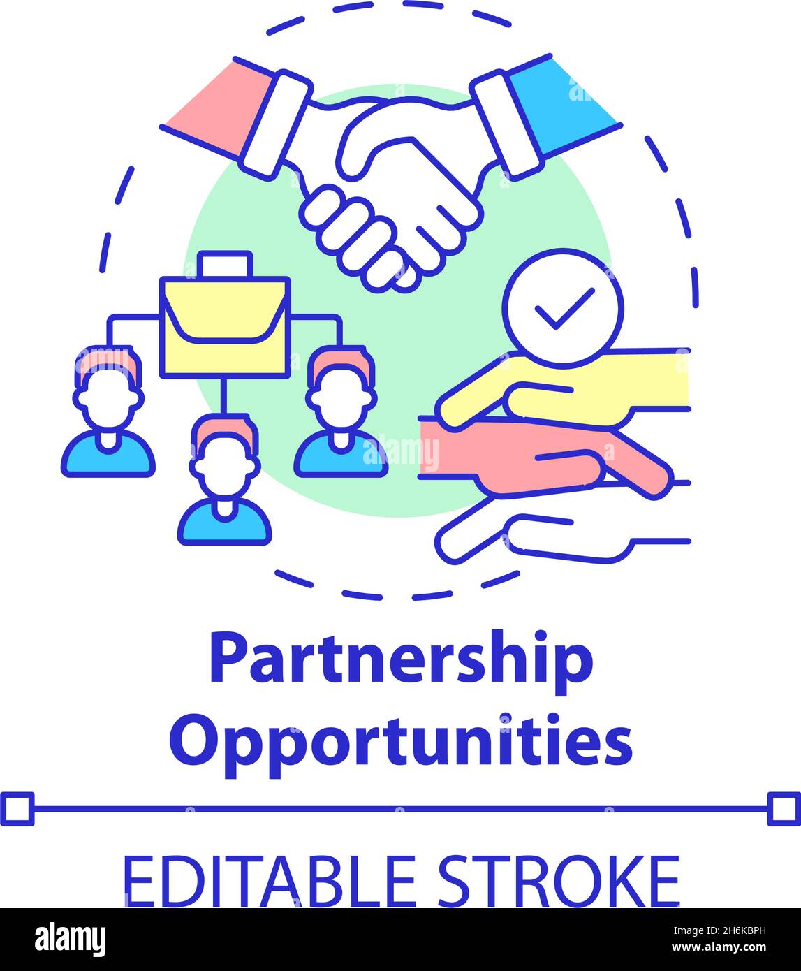 Partnership opportunities concept icon Stock Vector Image & Art - Alamy