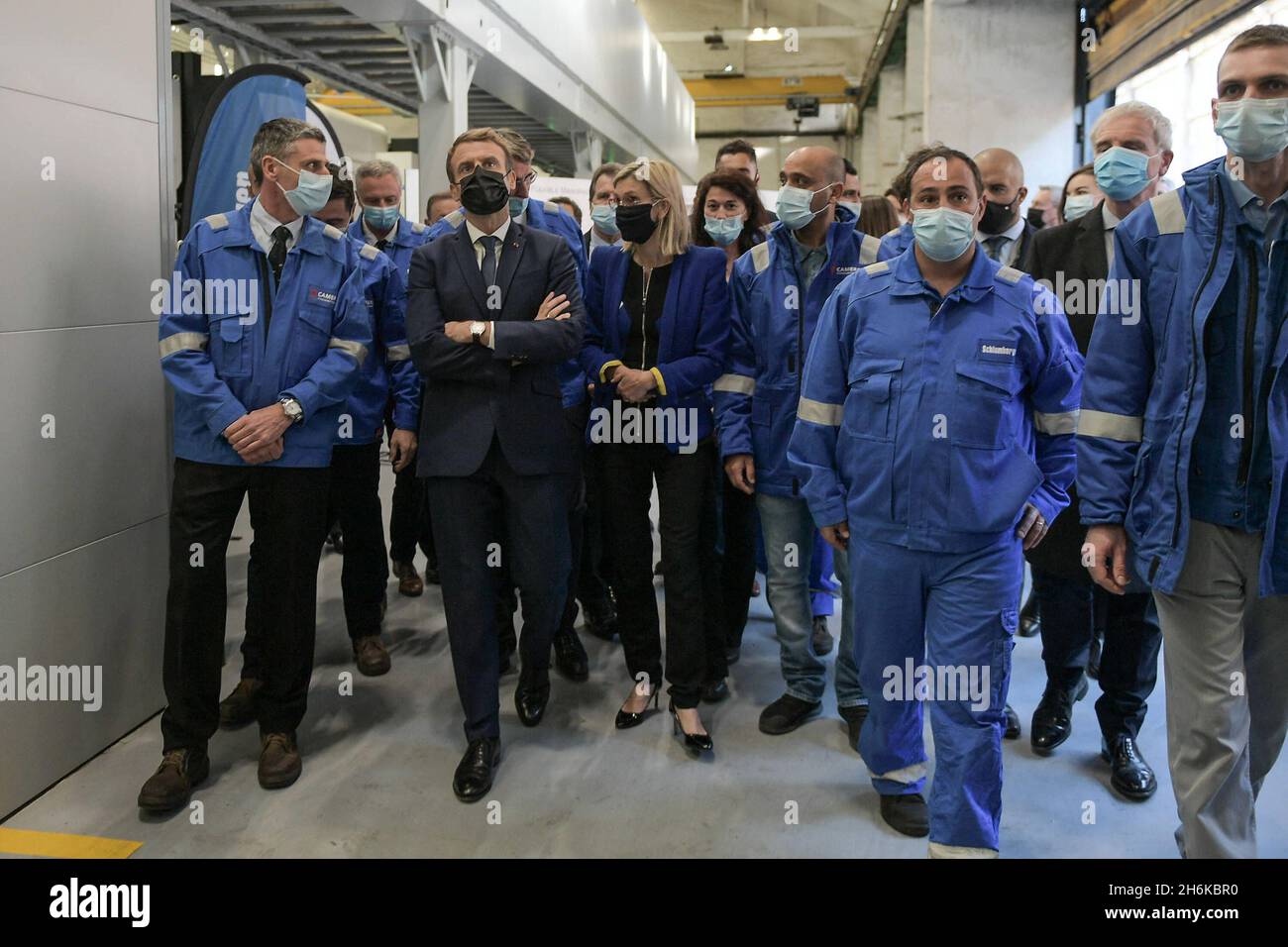 Genvia, France, 16 November 2021, As part of France 2030, the President ...