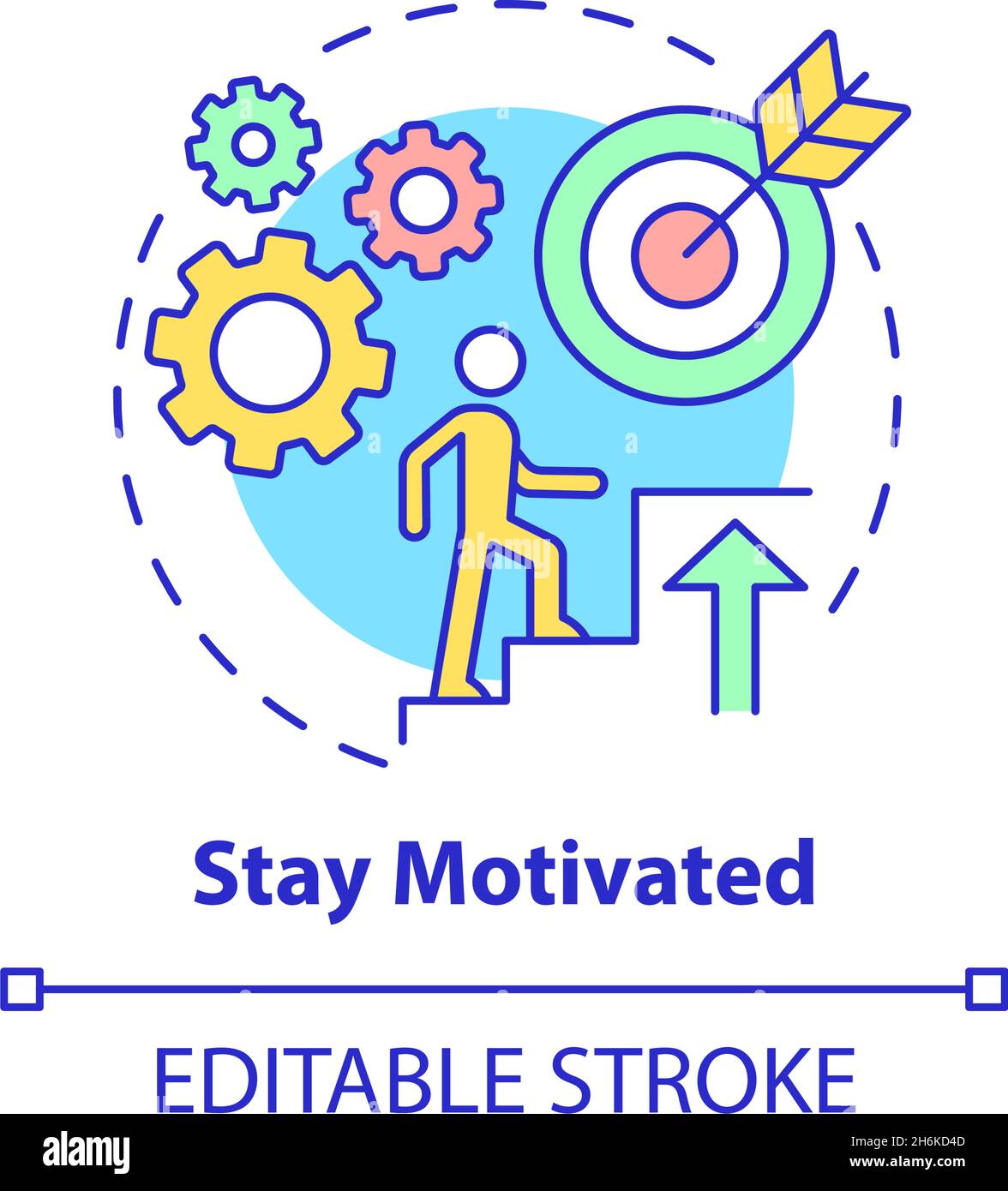 Stay motivated concept icon Stock Vector Image & Art - Alamy