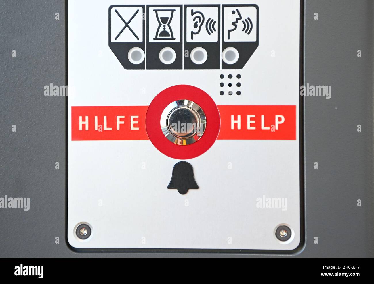 Berlin, Germany. 10th Nov, 2021. An emergency button and an intercom ...