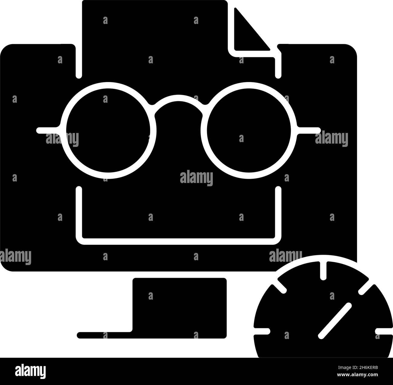 Speed reading black glyph icon Stock Vector Image & Art - Alamy