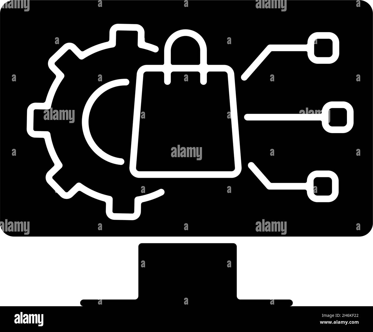 Digital product management black glyph icon Stock Vector Image & Art ...