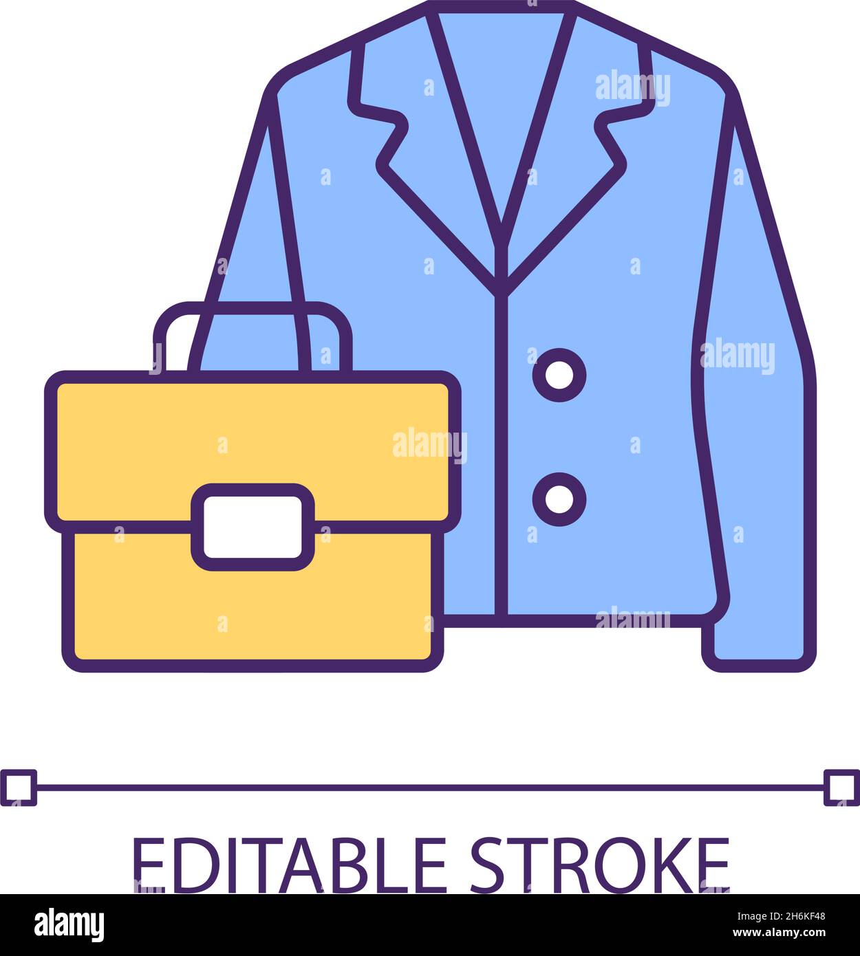 Office outfit color icon Stock Vector Image & Art - Alamy