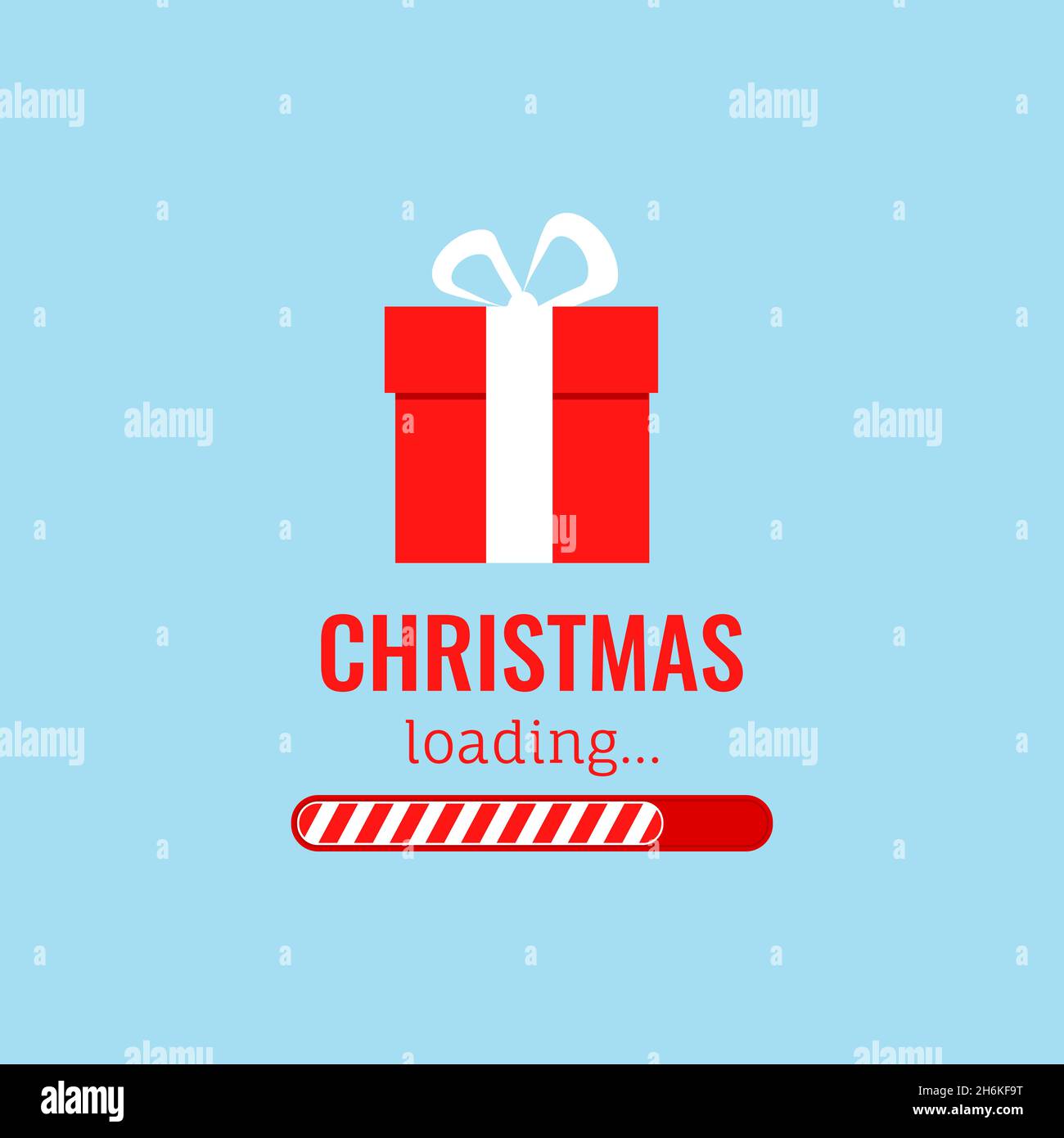 Christmas countdown bar and gift box on banner Stock Vector Image & Art ...
