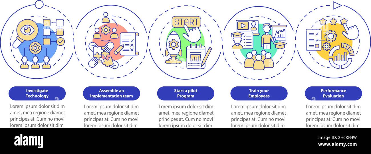 Tech integration vector infographic template Stock Vector Image & Art ...