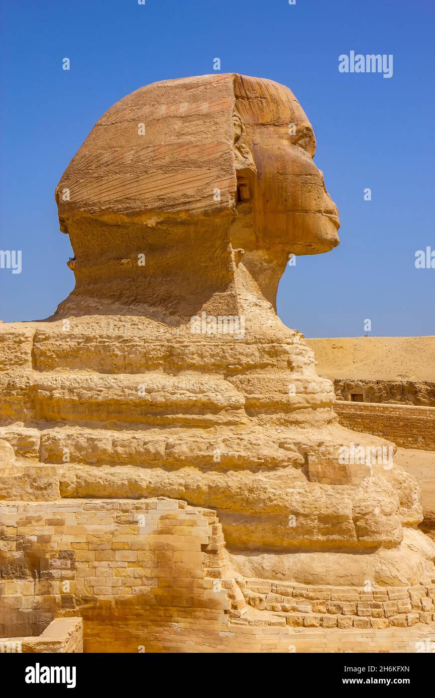 The great monument of Sphinx in Giza, Cairo, Egypt Stock Photo - Alamy