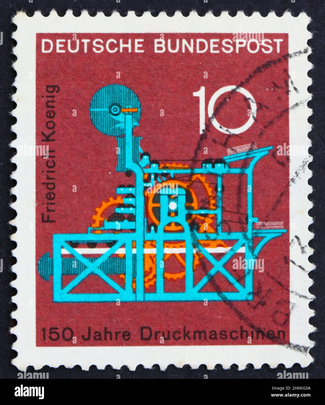 GERMANY - CIRCA 1968: a stamp printed in the Germany shows Koenig ...