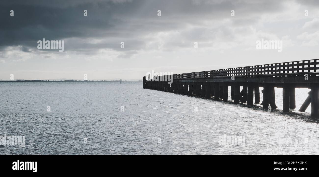 Cornwallis Wharf Waitakere Ranges Auckland New Zealand Stock Photo - Alamy