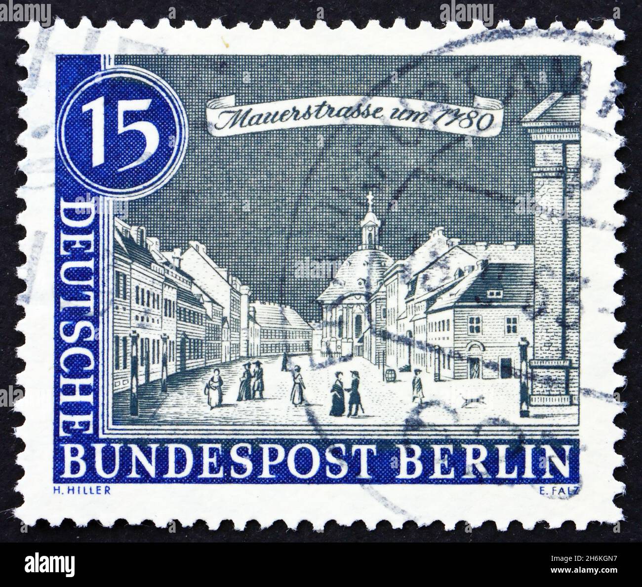 GERMANY - CIRCA 1963: a stamp printed in the Germany, Berlin shows ...
