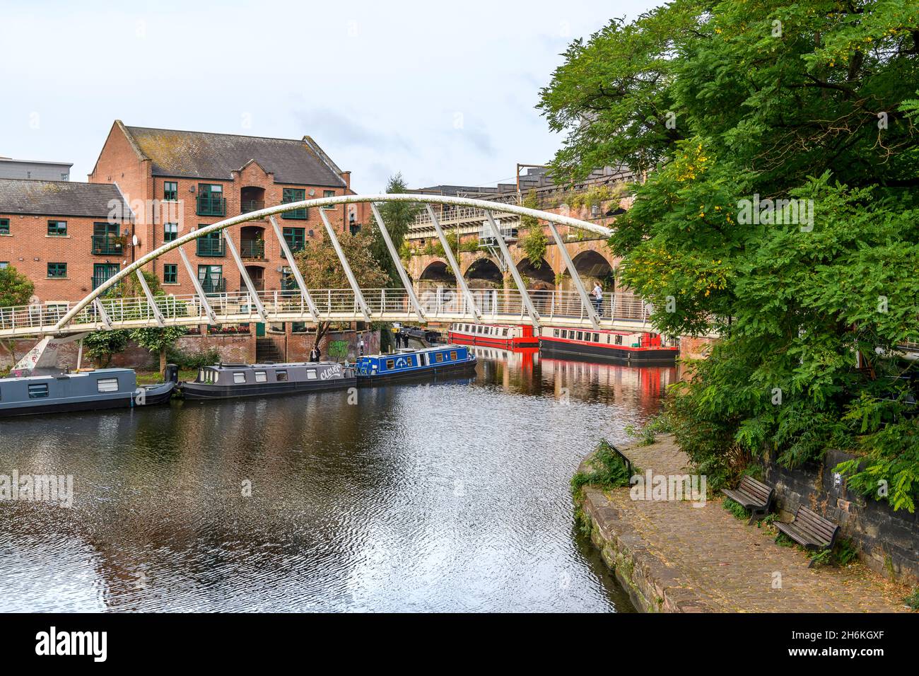 The Castlefield area of Manchester. The Bridgewater and Rochdale canals ...