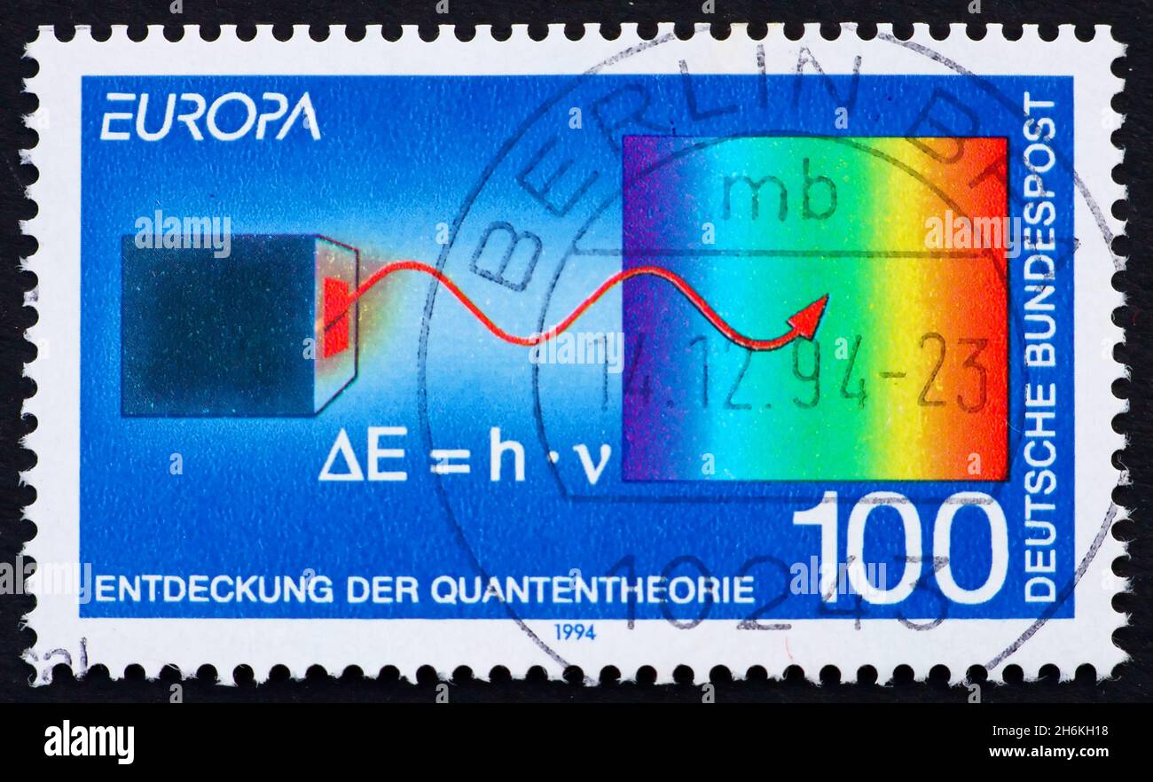 GERMANY - CIRCA 1994: a stamp printed in the Germany shows Discovery of ...