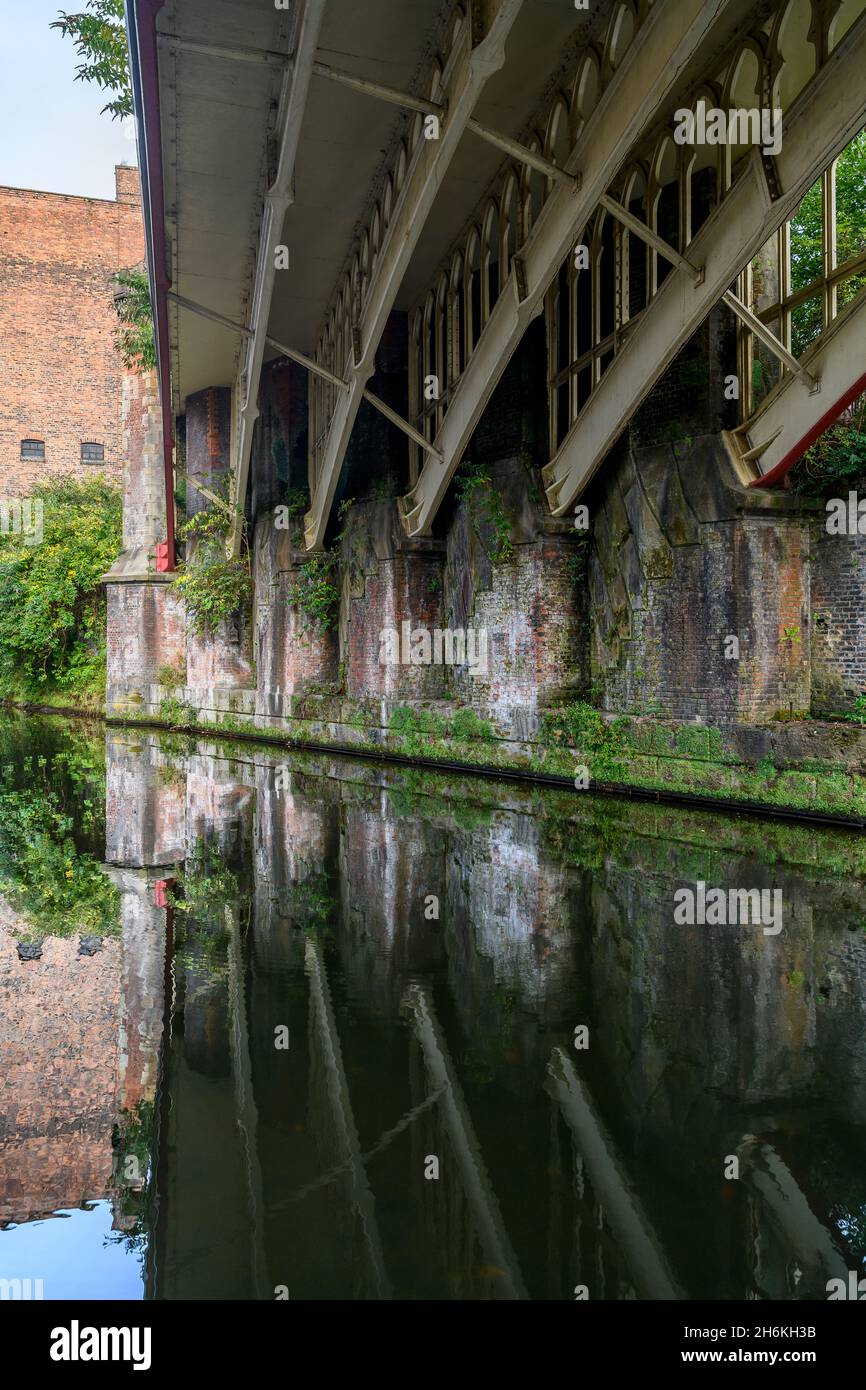 The Castlefield area of Manchester. The Bridgewater and Rochdale canals ...
