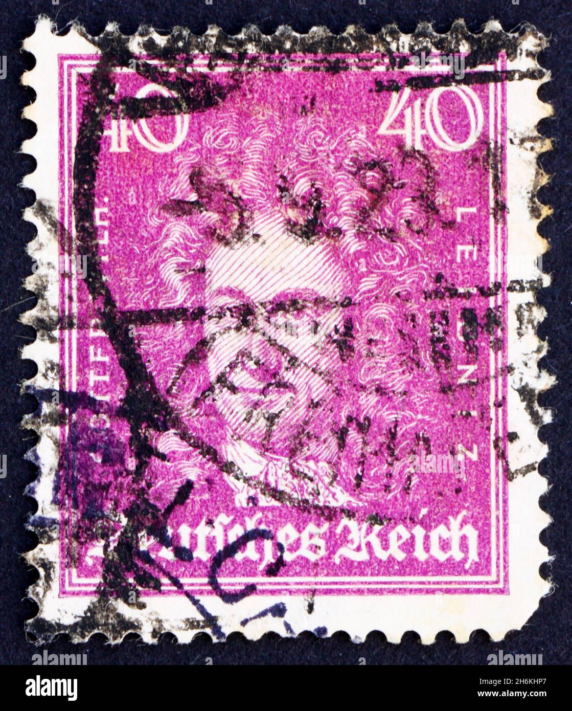 GERMANY - CIRCA 1926: a stamp printed in the Germany shows Gottfried ...
