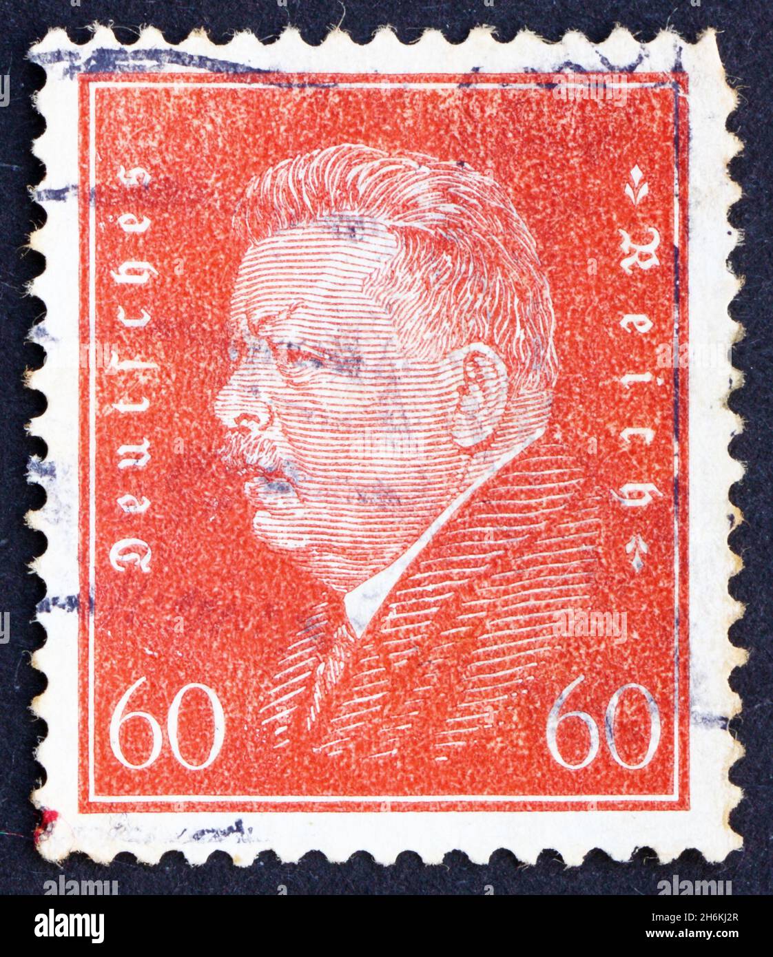 GERMANY - CIRCA 1928: a stamp printed in the Germany shows Friedrich ...