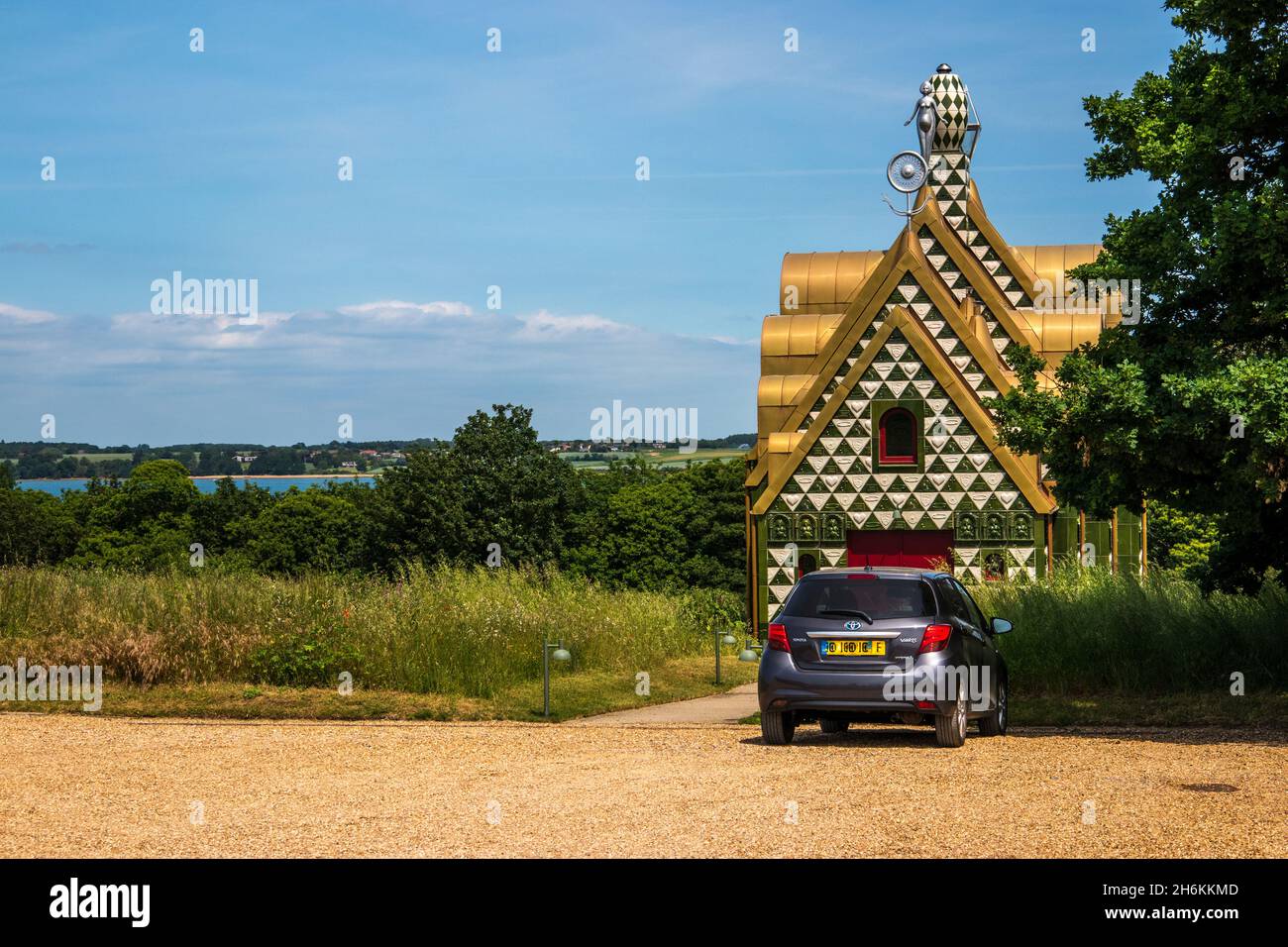 This Unique house overlooking the river Stour clad in handmade tiles ...