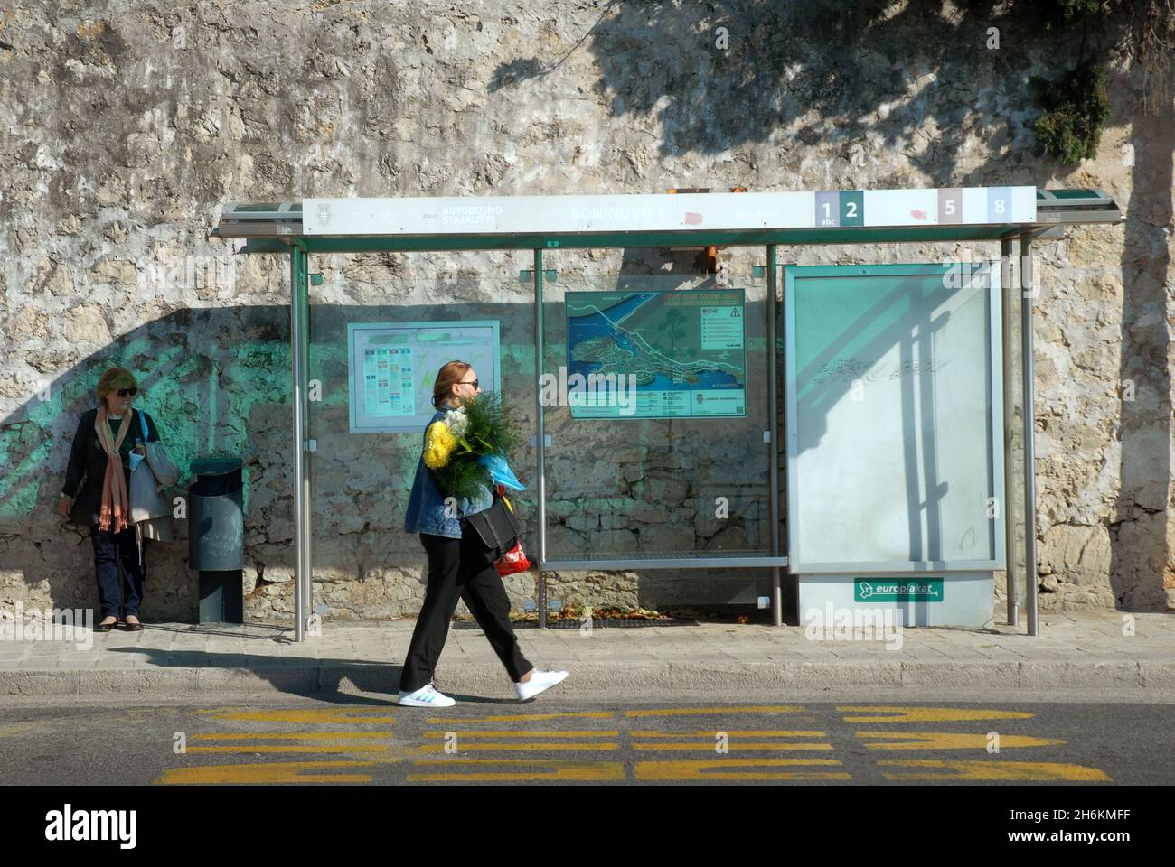 Bus Stop, Dubrovnik, Croatia Stock Photo - Alamy