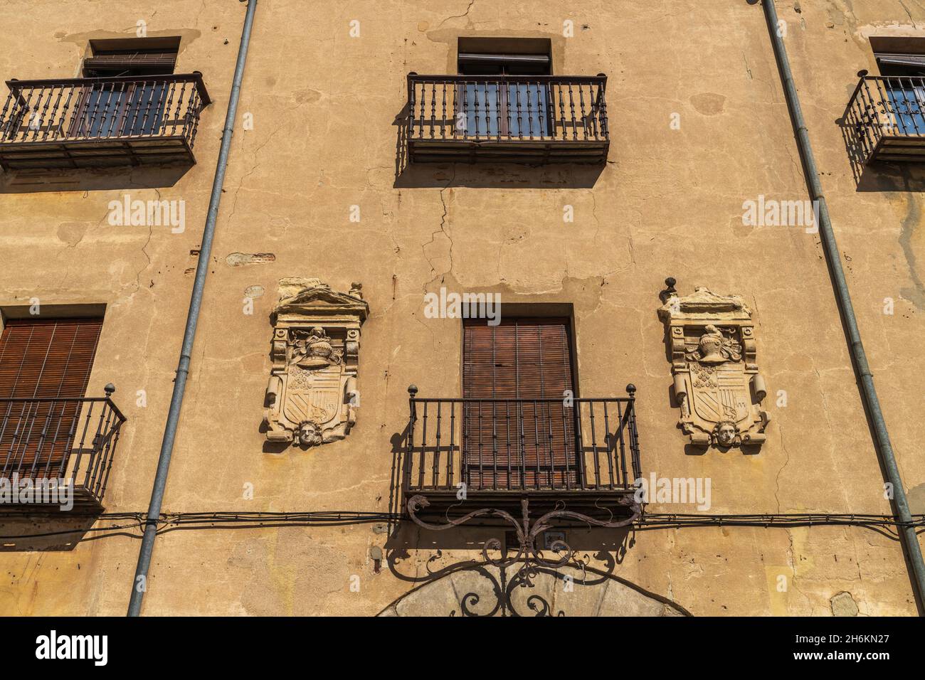 Palace in Plaza San Martin in the Castilian city of Segovia in Spain ...
