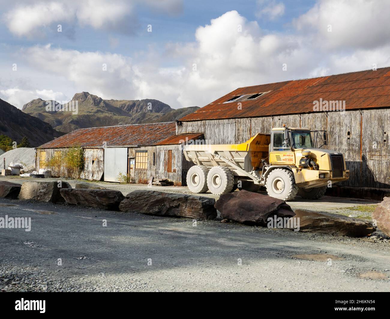 Elterwater slate quarry in Elterwater, Lake District, UK Stock Photo ...