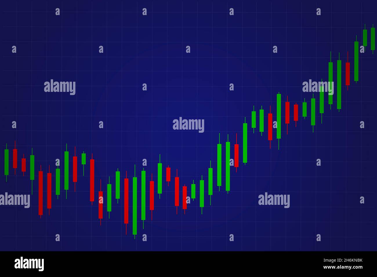Stock market or forex trading candlestick chart exchange. Stock broker ...