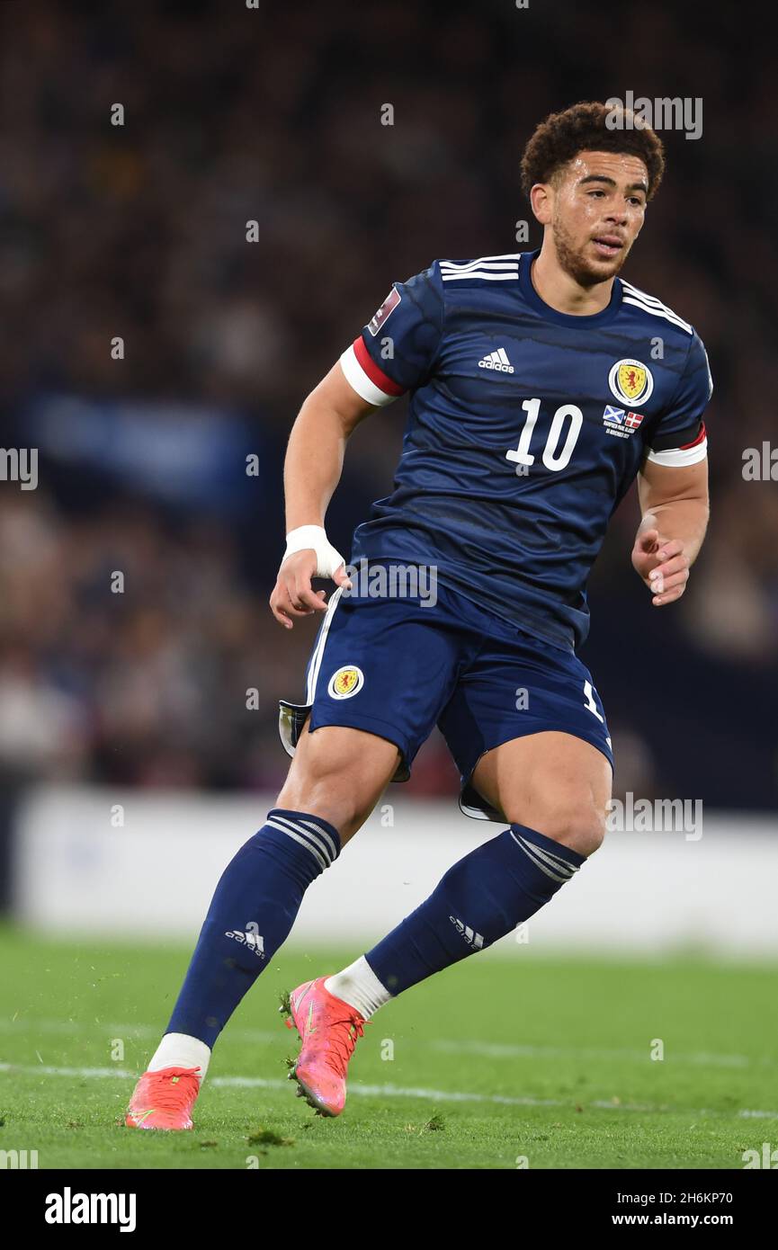 Glasgow, Scotland, 15th November 2021. Che Adams of Scotland during the ...