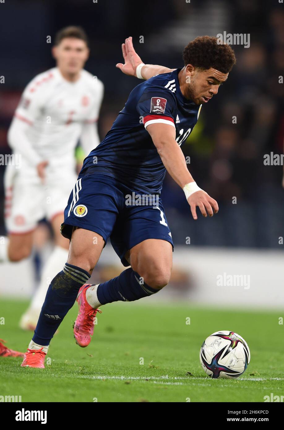 Glasgow, Scotland, 15th November 2021. Che Adams of Scotland during the ...