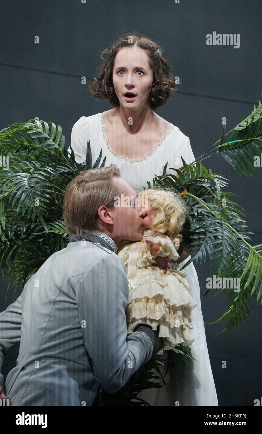 November 6, 2021. - Russia, Moscow. - The Vakhtangov Theatre. 'War and ...