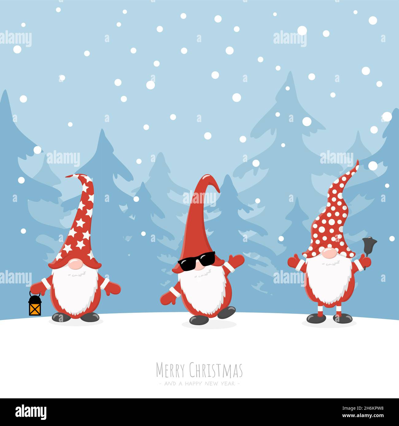 christmas gnomes with different characters for christmas and winter ...