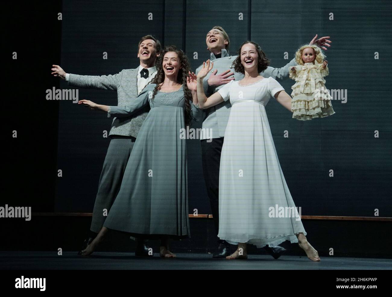 November 6, 2021. - Russia, Moscow. - The Vakhtangov Theatre. 'War and ...