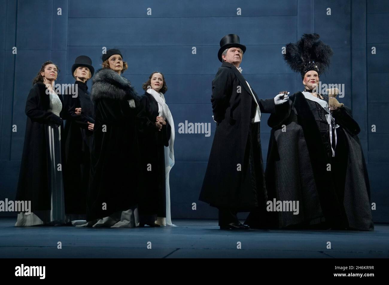 November 6, 2021. - Russia, Moscow. - The Vakhtangov Theatre. 'War and ...