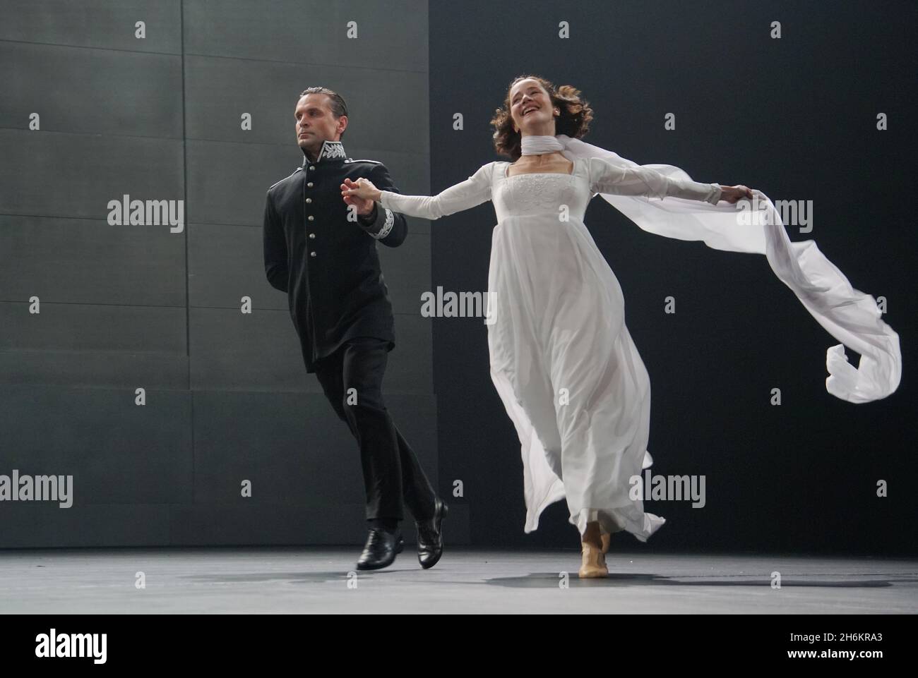 November 6, 2021. - Russia, Moscow. - The Vakhtangov Theatre. 'War and ...