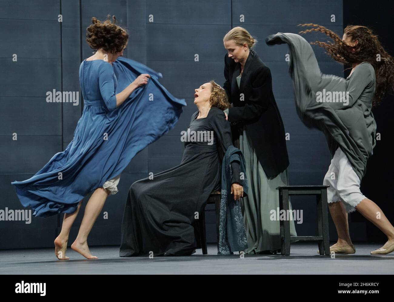 November 6, 2021. - Russia, Moscow. - The Vakhtangov Theatre. 'War and ...