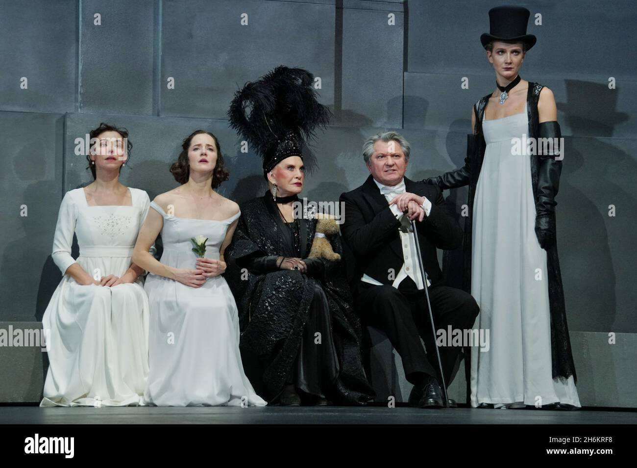 November 6, 2021. - Russia, Moscow. - The Vakhtangov Theatre. 'War and ...