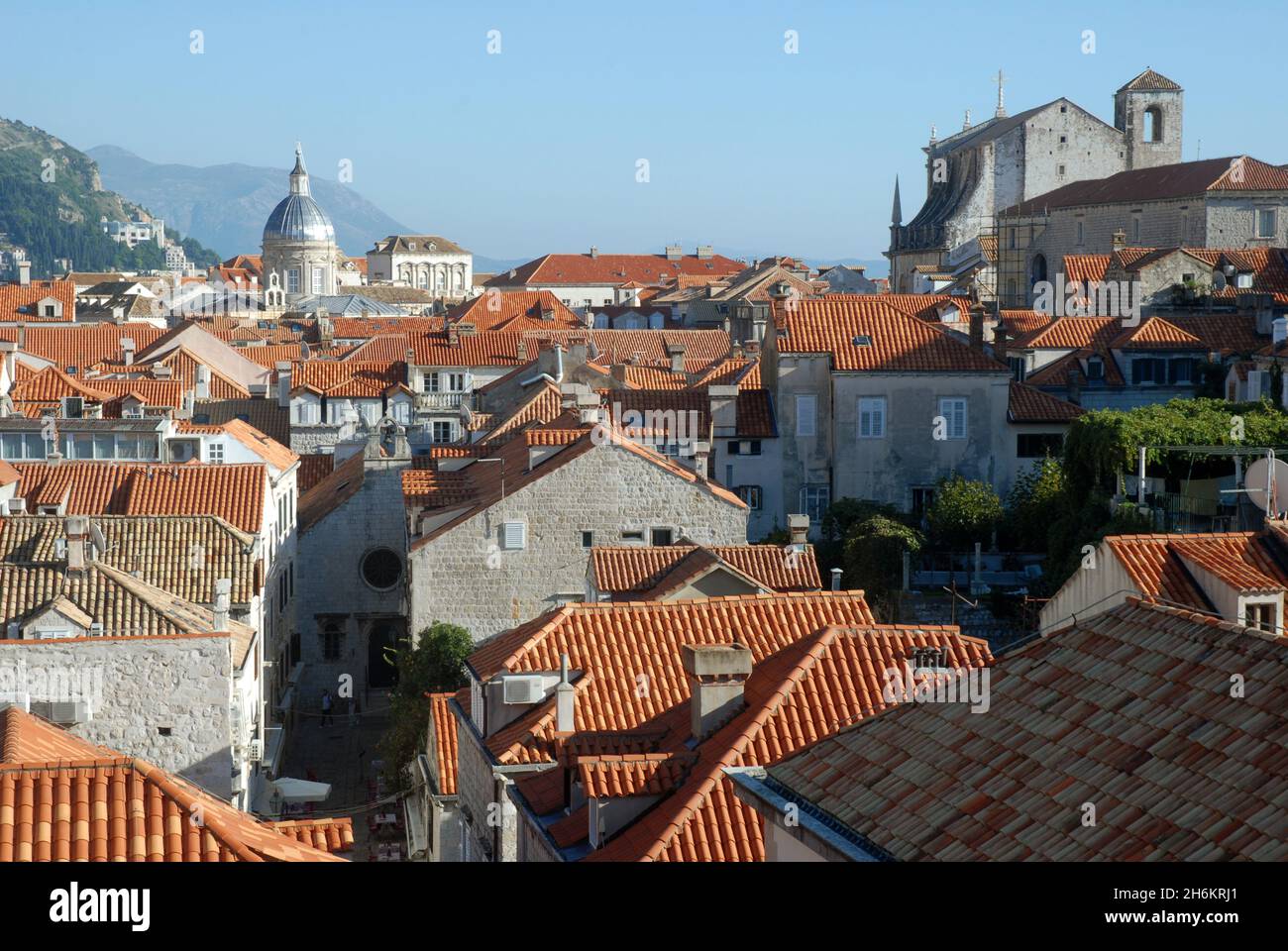 Roof tops of Dubrovnik Old Town, UNESCO World Heritage Site, Dubrovnik ...