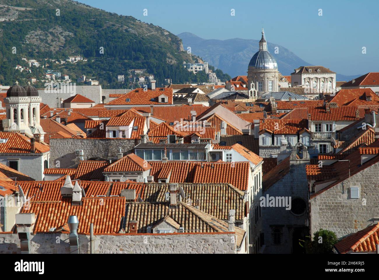 Roof tops of Dubrovnik Old Town, UNESCO World Heritage Site, Dubrovnik ...