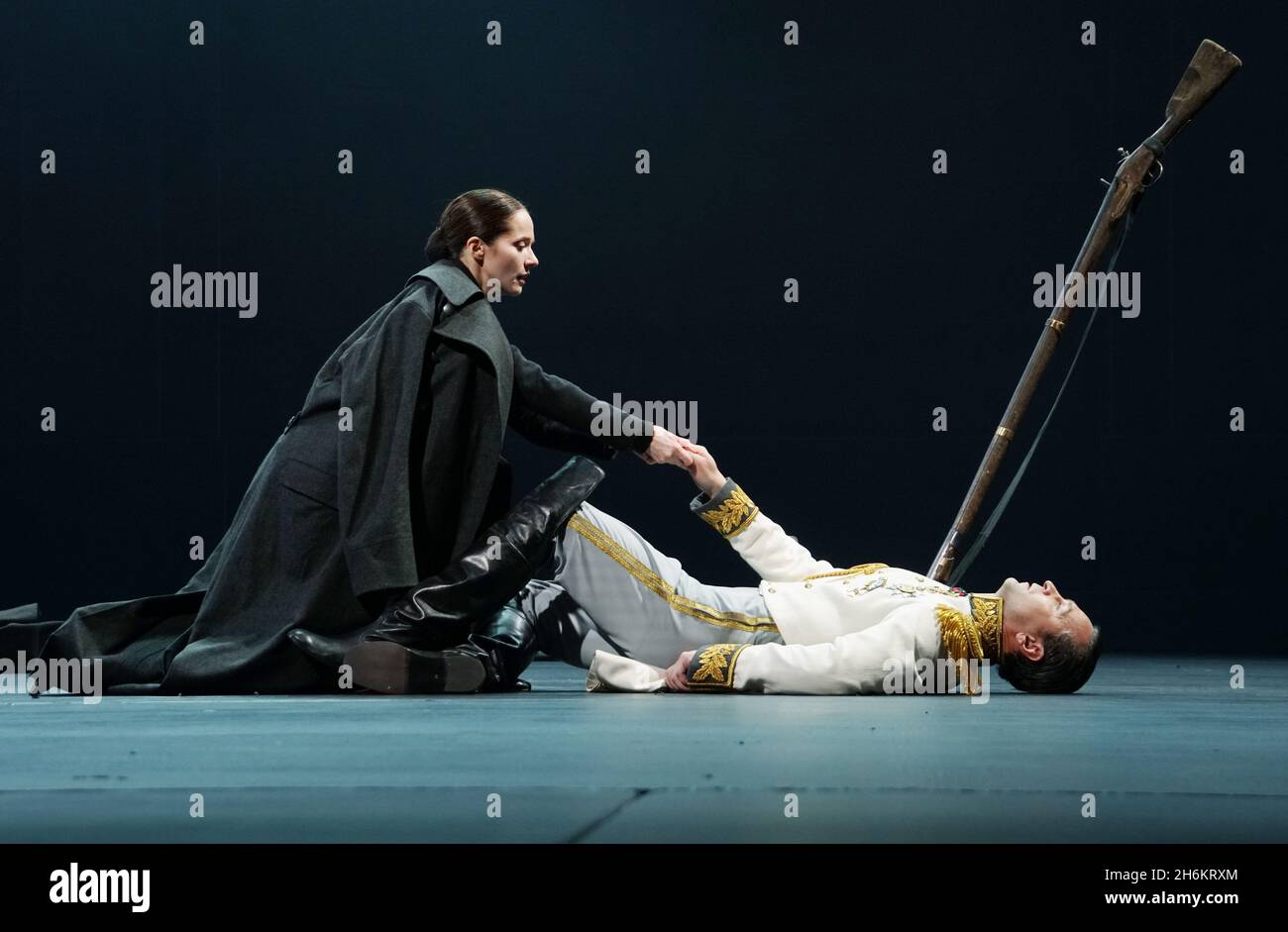 November 6, 2021. - Russia, Moscow. - The Vakhtangov Theatre. 'War and ...
