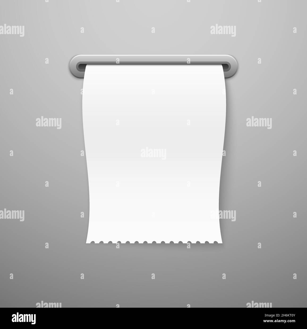 Sale receipt. Blank paper check template print blank bill realistic ...