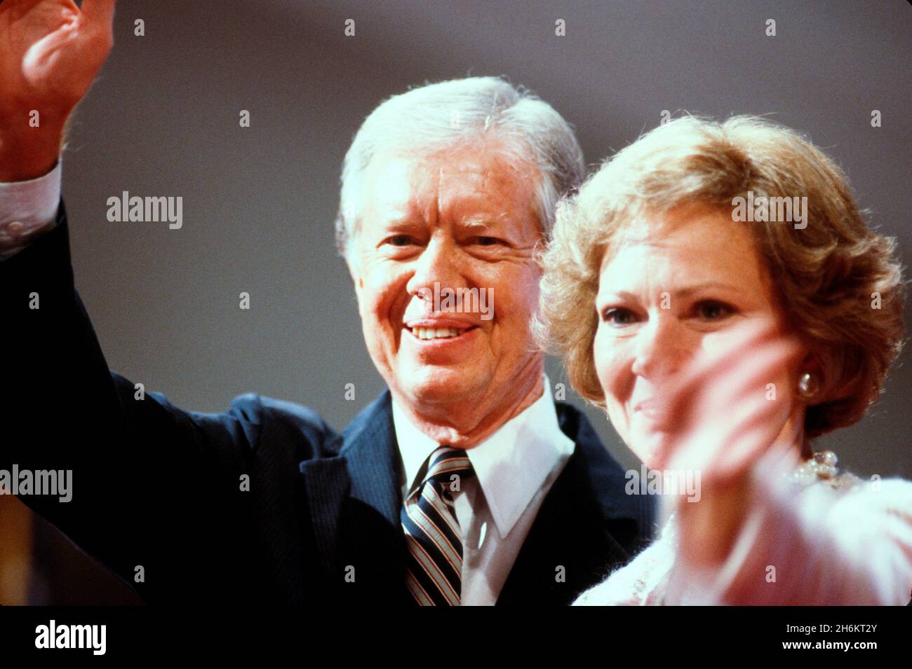 Former United States President Jimmy Carter and former first lady ...